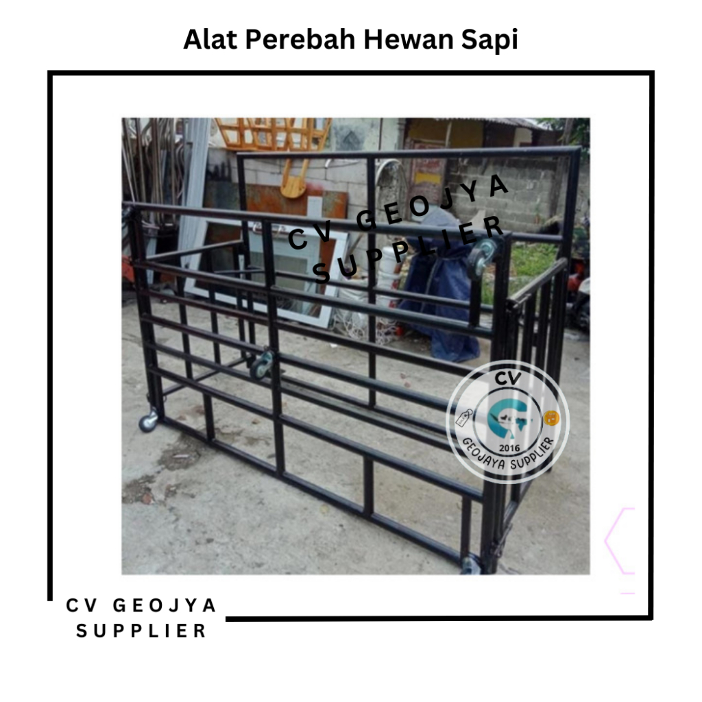Jual Perebah Sapi Restraining Box /Rumah Potong Hewan ALAT PEREBAH SAPI ...