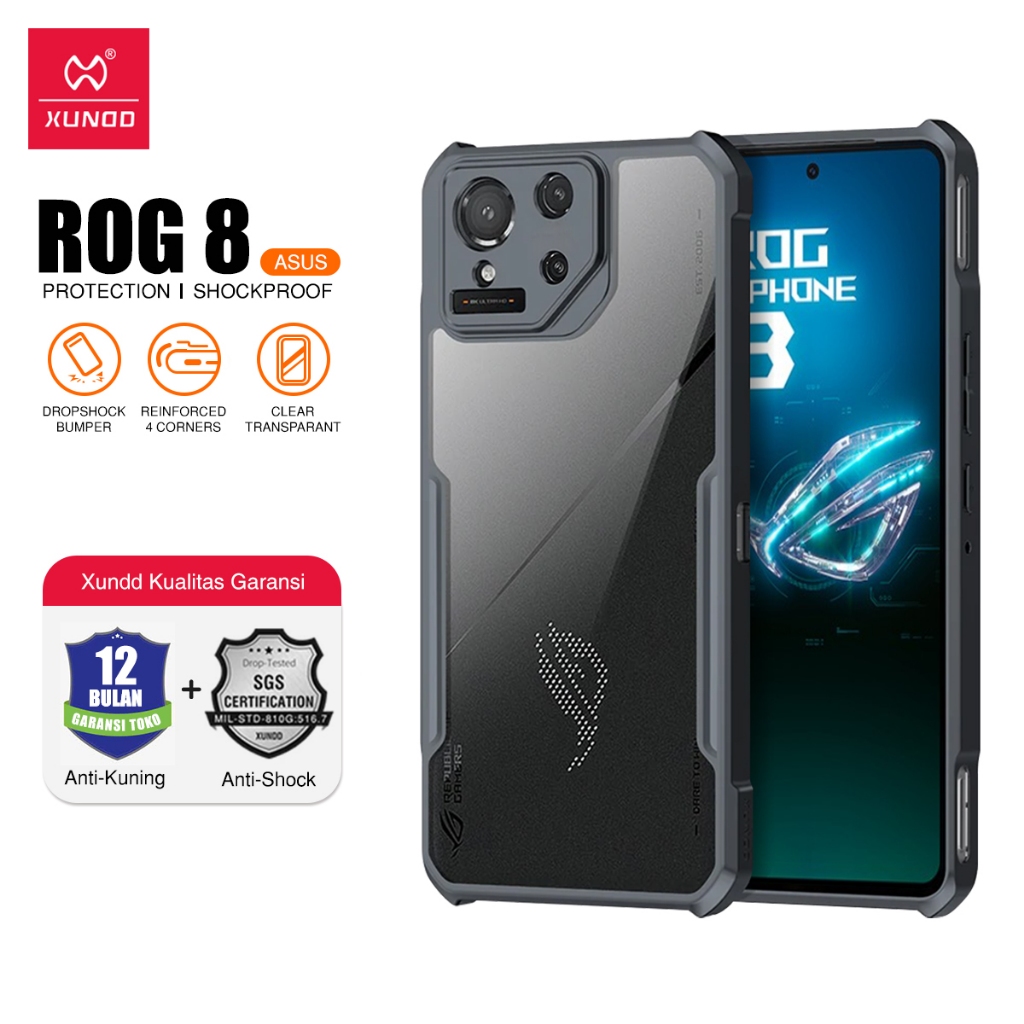 Jual XUNDD Case Untuk Asus ROG Phone 8 6.78 inch Case Shockproof Slim Transparan Casing Belakang ...