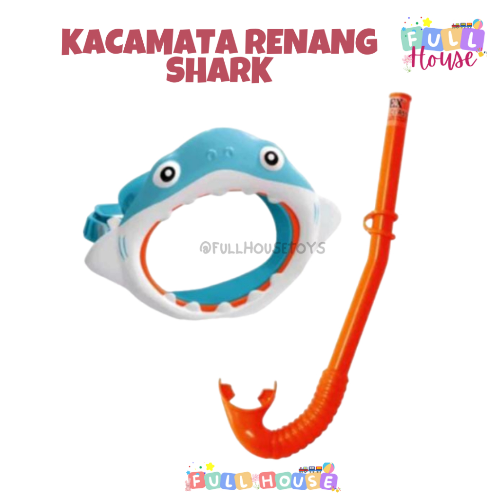 Jual INTEX KACAMATA RENANG ANAK SHARK FUN SET | Shopee Indonesia