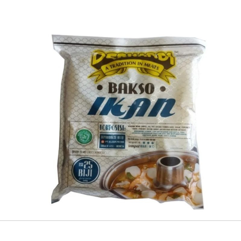 Jual Bernardi Bakso Ikan Besar isi 25pc 360g | Shopee Indonesia