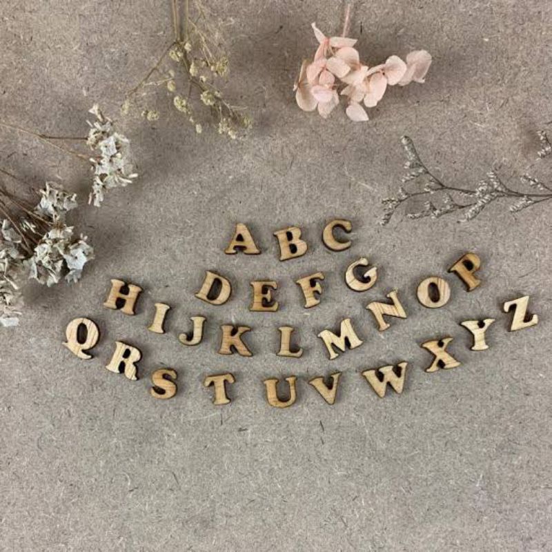 Jual LASER CUTTING HURUF A-Z PLYWOOD/UKIRAN HURUF KAYU/HURUF DEKORASI ...