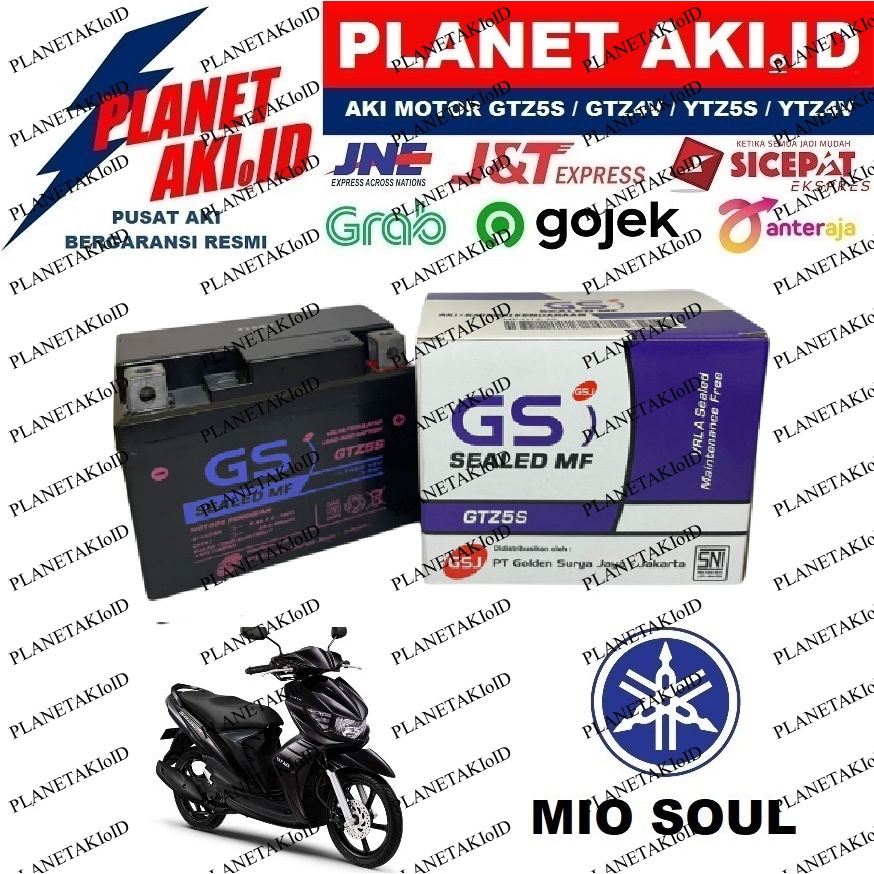 Jual Aki Motor Yamaha Mio Soul Aki Kering Accu Kering MF GTZ5S | Shopee Indonesia