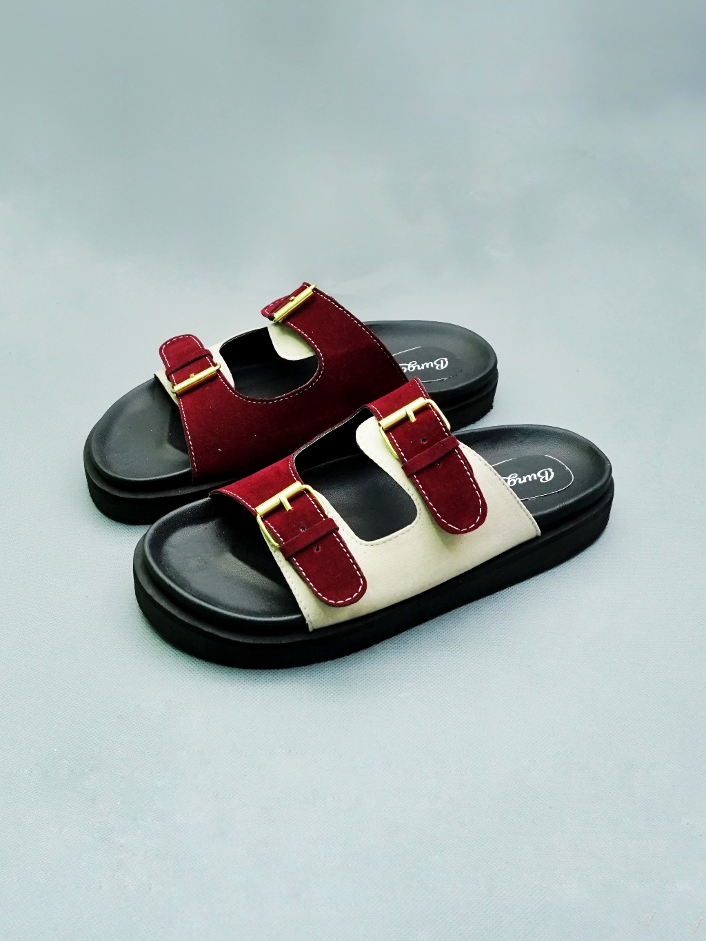 Jual Bunga Sandal Brooklyn Red / Sandal flat perempuan | Shopee Indonesia