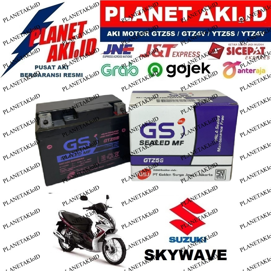 Jual Aki Motor Suzuki Skywave Aki Kering Accu Kering MF GTZ5S | Shopee Indonesia