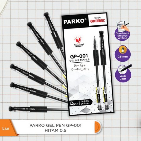 Jual PULPEN GEL GREEBEL PARKO GP-001-002/ EVERCOSS EV-812 (1 pack isi ...