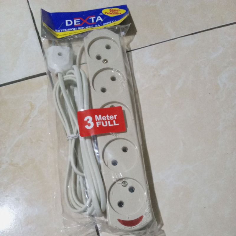 Jual Colokan Listrik 5 Lobang 3 Meter | Shopee Indonesia