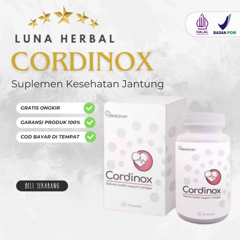 Jual CORDINOX OBAT HIPERTENSI PEMBERSIH PEMBULUH DARAH AMPUH | Shopee ...