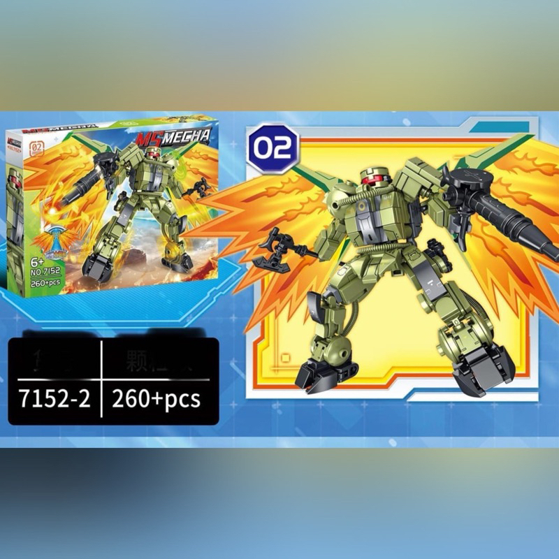 Jual BricksMall Mainan DIY robot mecha model Model Gundam balok susun ...