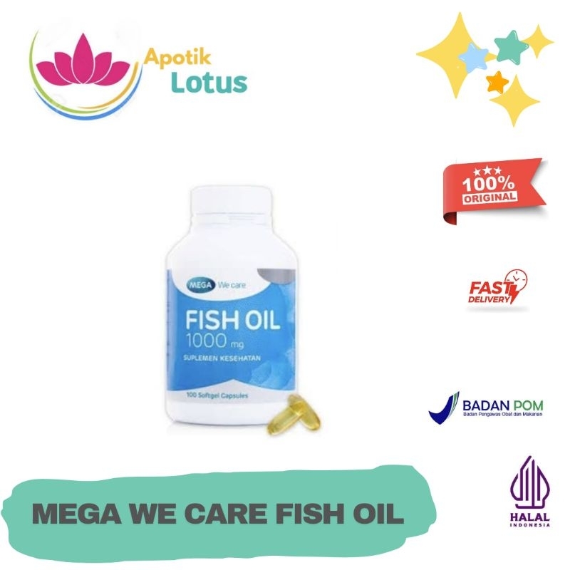 Jual Mega we care fish oil 1000 mg isi 100 softgels | Shopee Indonesia