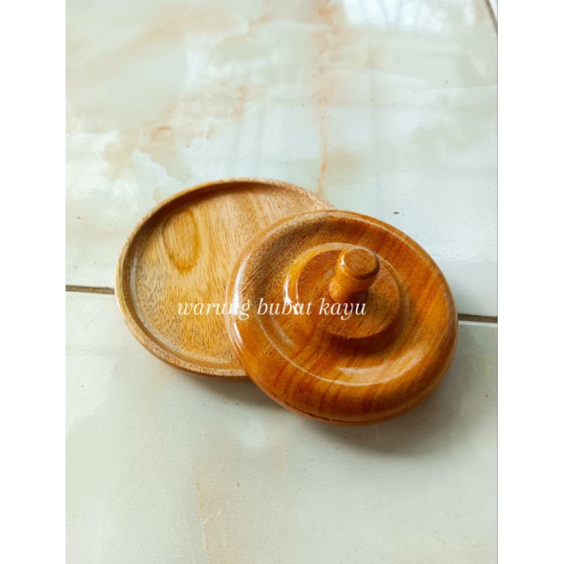 Jual Satu Set Tatakan Gelas + Tutup / Tatakan Gelas Kayu Unik 9x1 ...