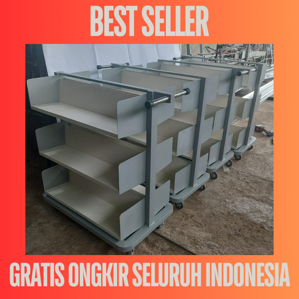 Jual Troli Buku Perpustakaan - DPGROUP - TB003 | Shopee Indonesia