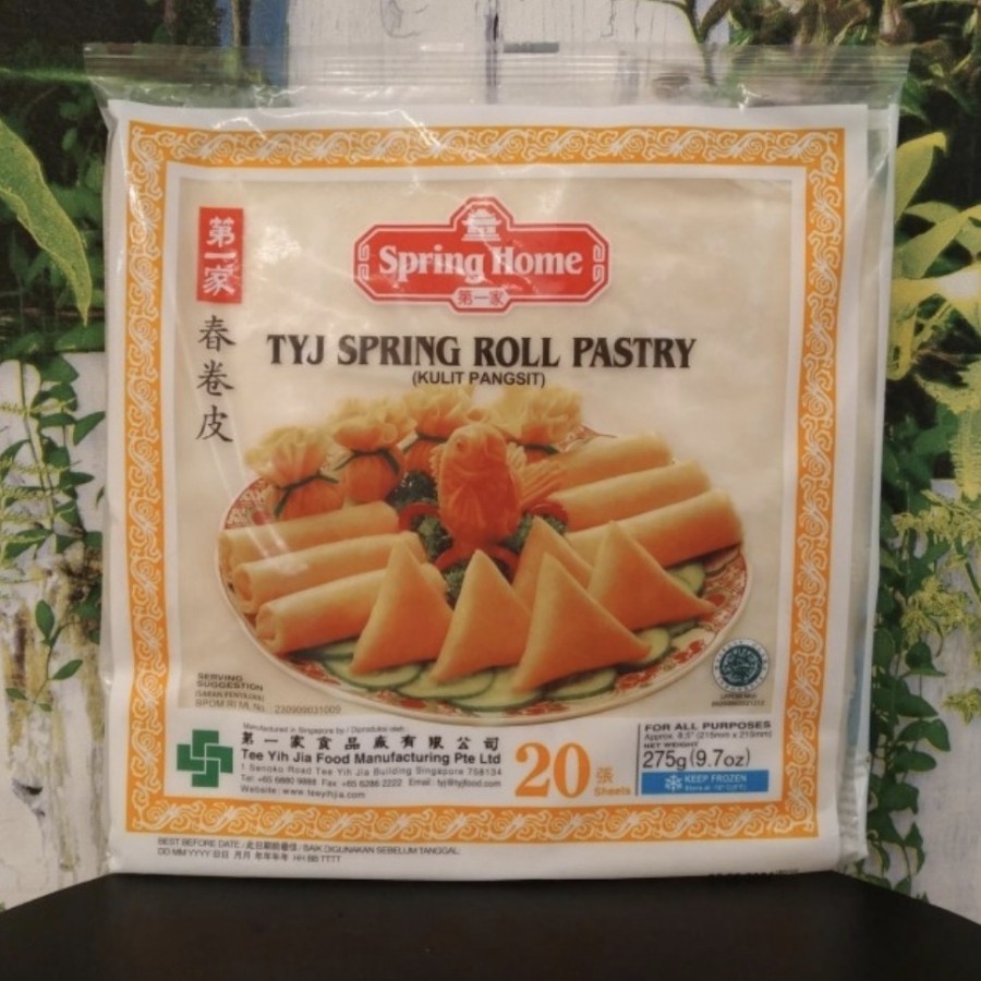 Jual TYJ spring roll pastry Kulit Pangsit besar | 20 lembar | Shopee ...