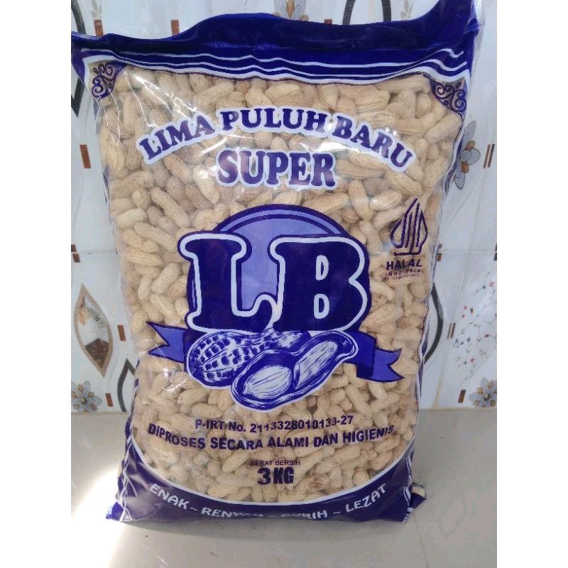 Jual KACANG KULIT ASIN OVEN 2 & 3KG ballan kiloan kacang super snack ...