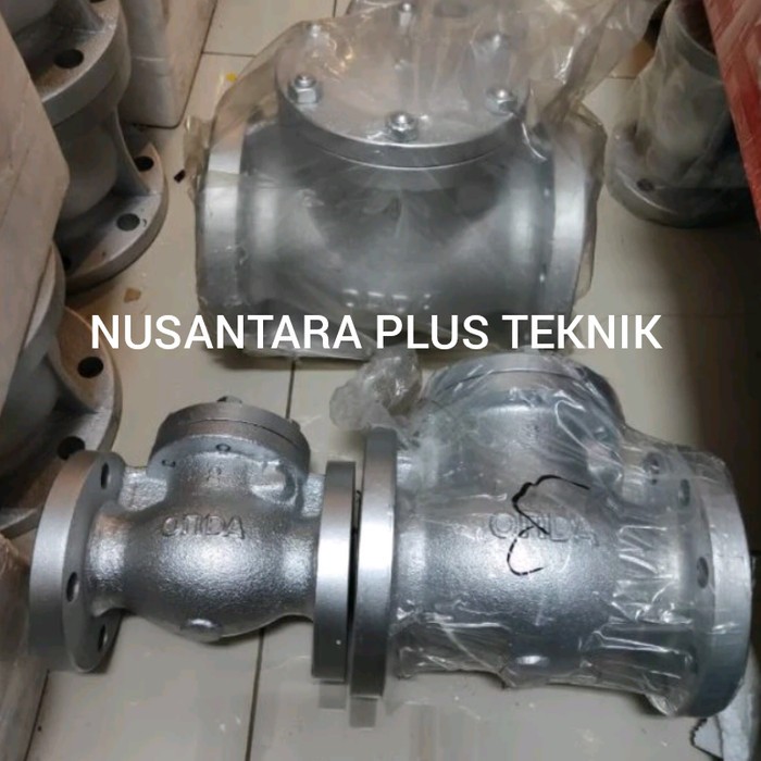 Jual CHECK VALVE 8",10",12" ONDA CAST IRON DN200,250,300 FLANGE JIS 10K | Shopee Indonesia