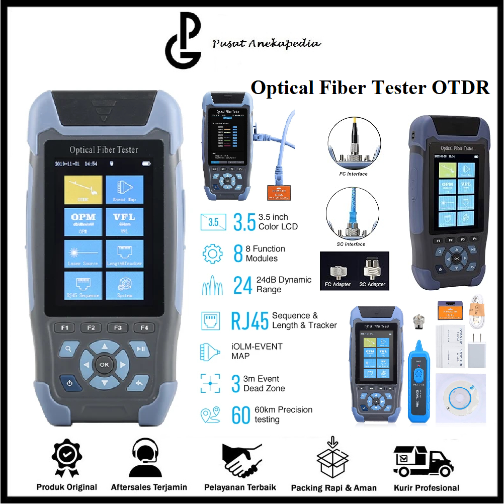 Jual Optical Fiber Tester OTDR 900D - Optical Time Domain Reflectometer ...