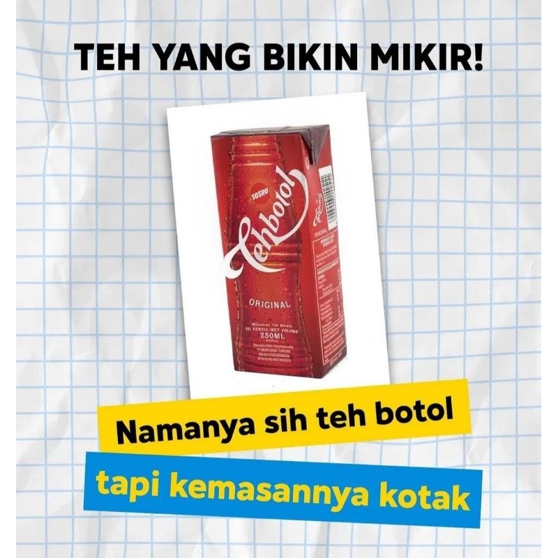 Jual Teh Botol Sosro Kotak Original 250ml 1 Dus Isi 24 Pcs | Shopee ...
