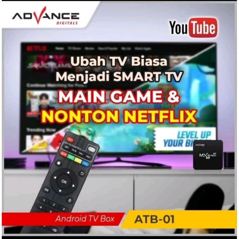 Jual Android Box ATB-01 Advance / ANDROID TV BOX 4K SUPPORT WIFI ...