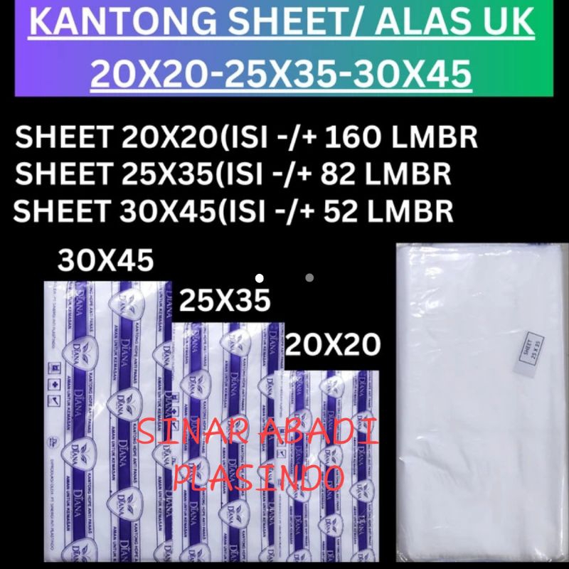 Jual Plastik Anti Panas Uk 30X45/25X35/20X20, Plastik Alas, Plastik ...