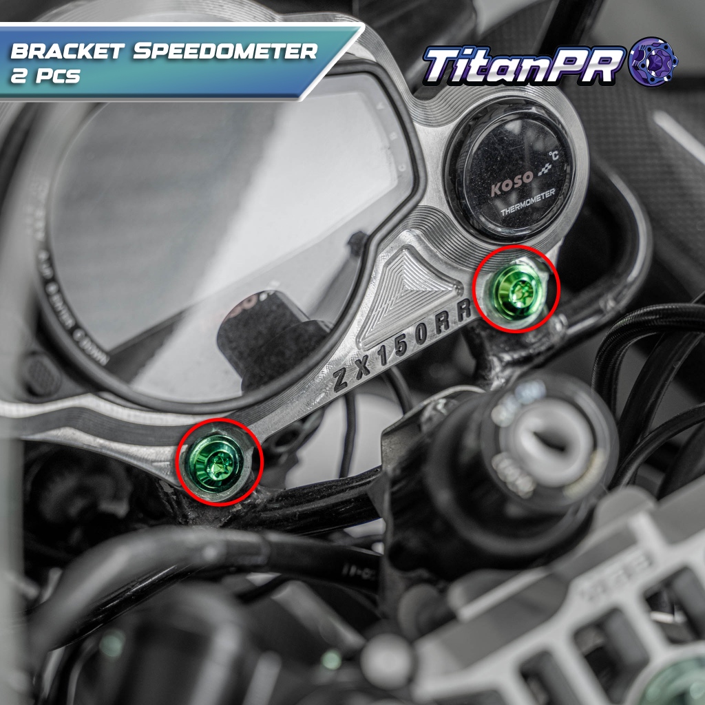 Jual PAKET BAUT TITANIUM GR5 BREKET SPEEDOMETER NINJA RR ZX 150 OLD ...