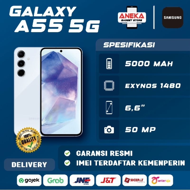 Jual Samsung Galaxy A55 5G 12GB/256GB Garansi Resmi SEIN (Samsung Electronics Indonesia ...