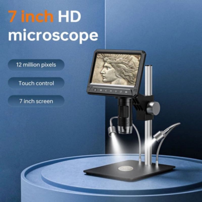 Jual LCD Digital Mcroscope 1200X 331-A 1600X 12MP HDMI USB Digital ...