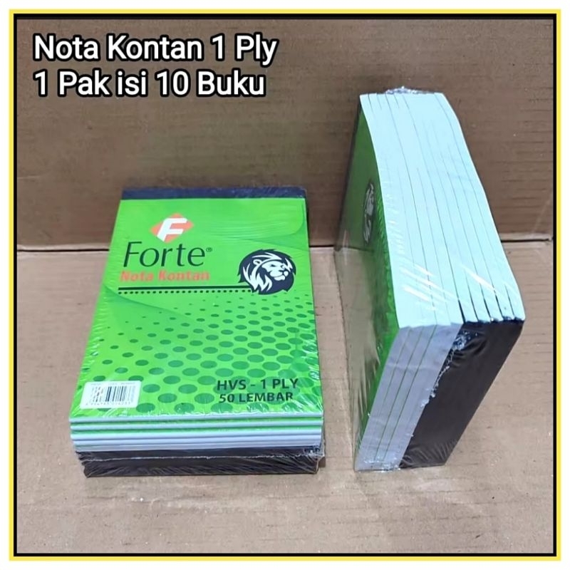 Jual 1 Pak Nota Kontan 1 Ply isi 10 Buku ( 2 Pilihan Merek ) | Shopee ...