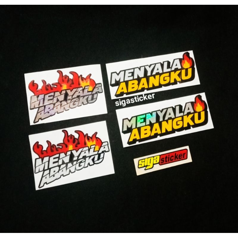 Jual STICKER STIKER MENYALA ABANGKU CUTTING | Shopee Indonesia