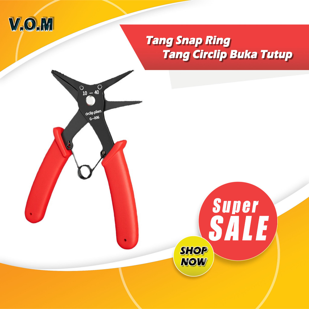Jual Tang Snap Ring Pliers 4 Way Type Tang Circlip Buka Tutup 2 Fungsi ...