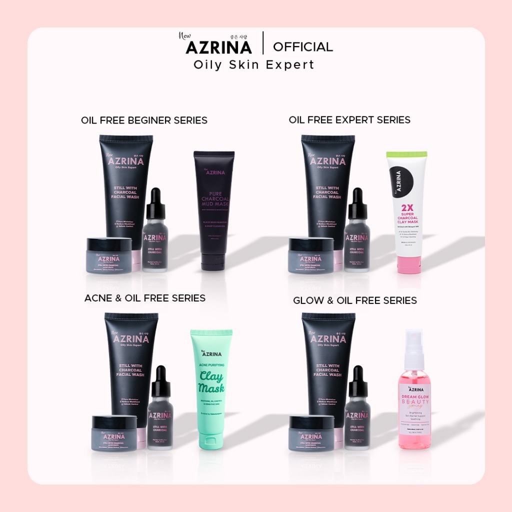 Jual [𝐇𝐎𝐓 𝐒𝐀𝐋𝐄] AZRINA Special Bundle Still With Charcoal Skincare ...