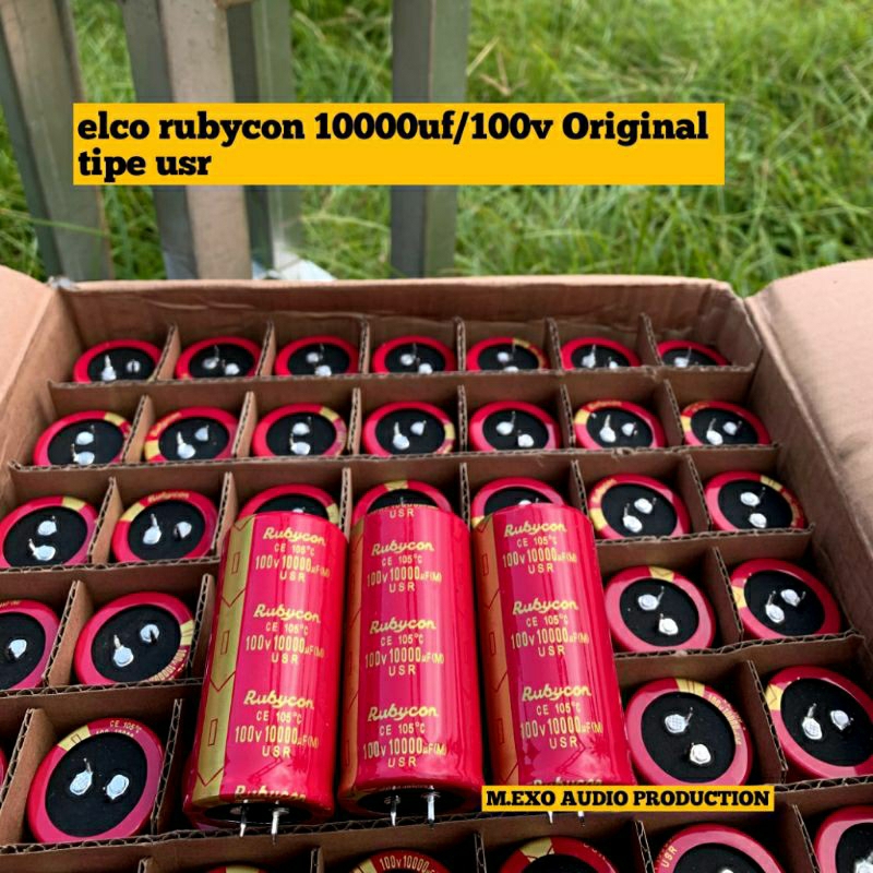 Jual ELCO 10000uf 100V CAPASITOR ELKO 10.000UF 100V RUBYCON ORIGINAL ...
