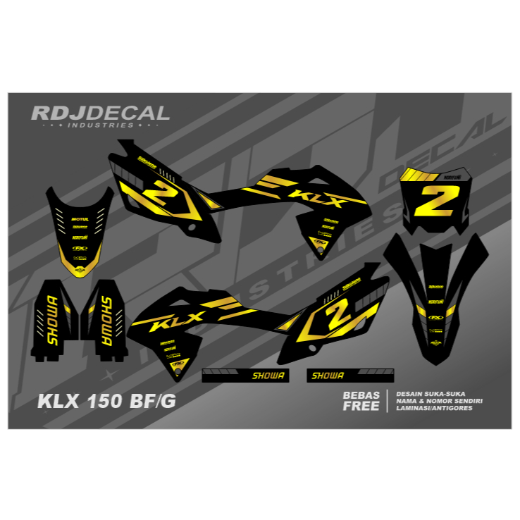 Jual DECAL STIKER KLX BF (001) DEKAL STICKER KLX 150 G/NEW/SE EXTREME ...