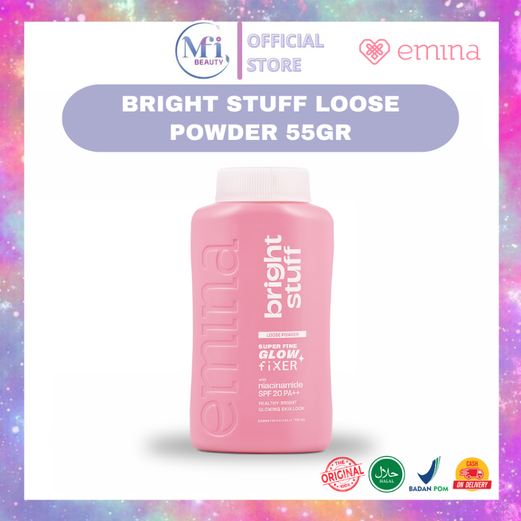 Jual MFI - Emina Bright Stuff Loose Powder 55 gr | Shopee Indonesia