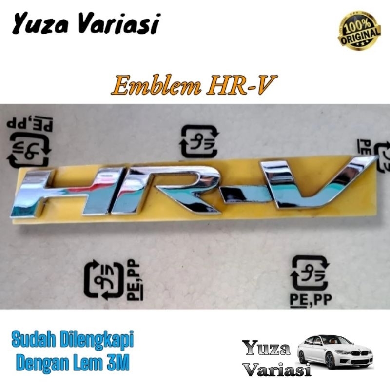 Jual Emblem Tulisan HR-V Chrome Original / Emblem Logo Tulisan HR-V ...