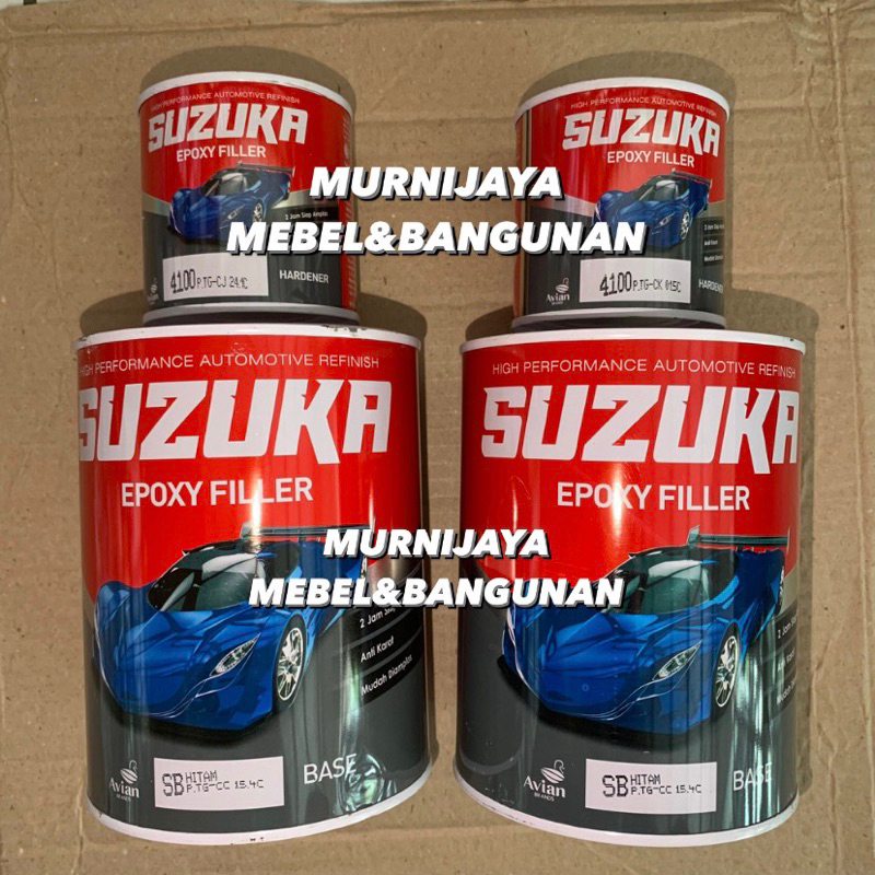 Jual EPOXY SUZUKA CAT DASAR 1KG/1L WHITE/BLACK/GREY FILLER MOBIL/MOTOR ...
