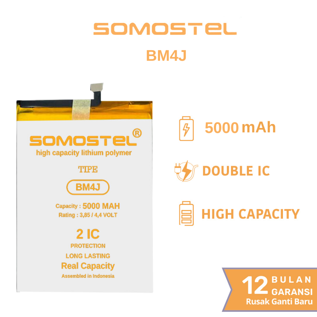 Jual Somostel - BM4J Redmi Note 8 Pro Batre Batrai Baterai | Shopee ...