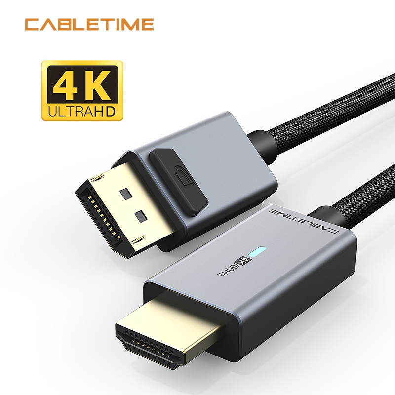 Jual Kabel DisplayPort DP to HDMI 4K 30Hz UHD DisplayPort Cable ...