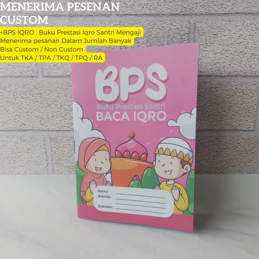 Jual BPS IQRO / IQRA' 1 Buku Prestasi Iqro Custom /Menerima pesenan ...