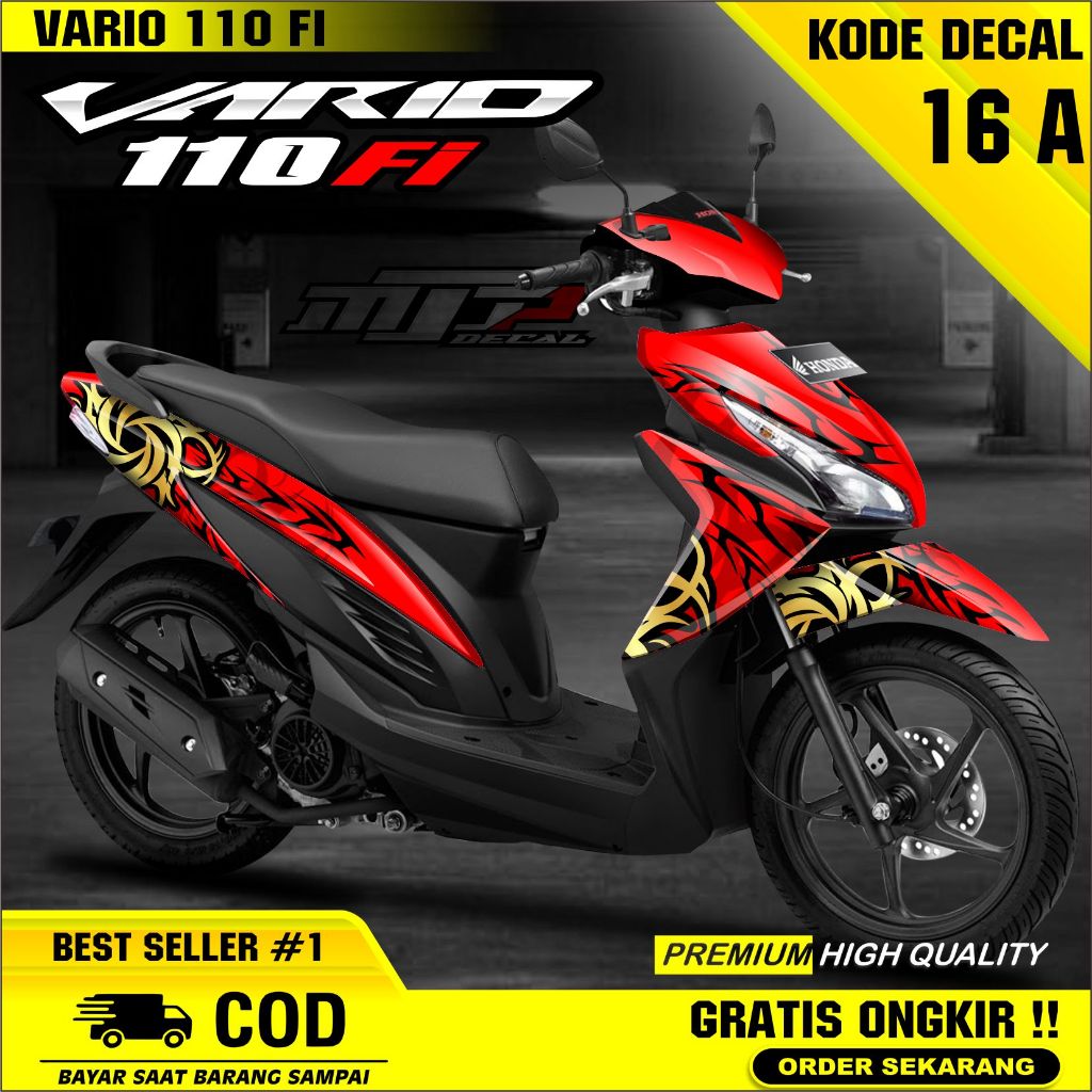 Jual (BISA COD) Decal sticker Vario 110 FI Full Body - Dekal Stiker lis ...
