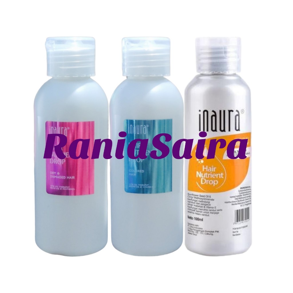 Jual INAURA Hair Nutrient Drop 100ml Vitamin Serum Rambut Kering Rusak ...