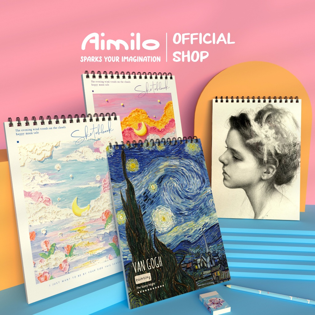 Jual [READY] Aimilo Buku Gambar A4 Sketchbook Buku Sketsa lTebal ...