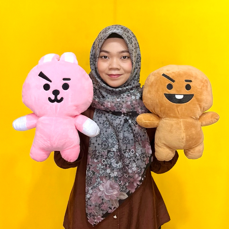 Jual Boneka bts bt21 tegak berdiri korea lucu import elegan 35 cm ...