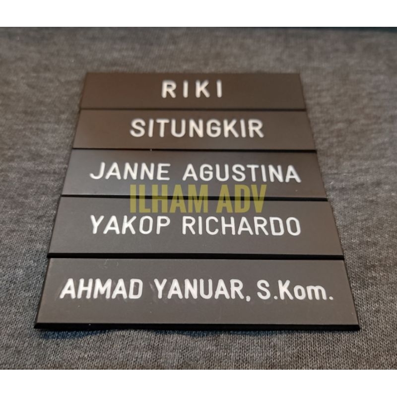 Jual Papan nama grafir doff full name tag dada~peniti | Shopee Indonesia