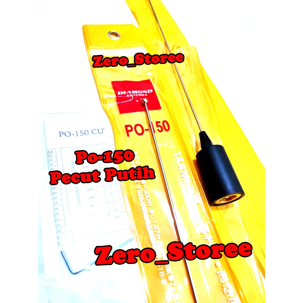 Jual PUTIH Rig Antena Mobil Larsen PO150 PO-150 Diamond antenna VHF PO 150 SILVER Antena Pecut ...