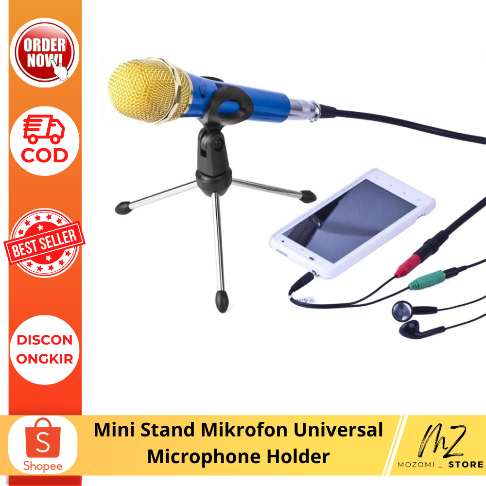 Jual Mini Stand Mikrofon Universal Microphone Holder / aksesoris ...