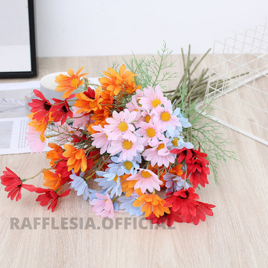 Jual Artificial Flower Little Daisy Bunga Palsu Plastik Plastic Buket ...