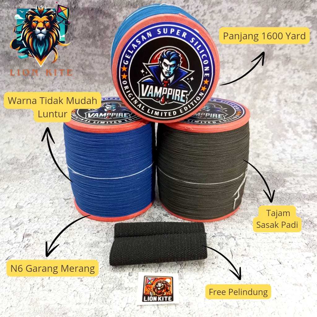 Jual Senar Gelasan Layangan Vampir 1600 Yard ( BELI 10 LEBIH HEMAT ...