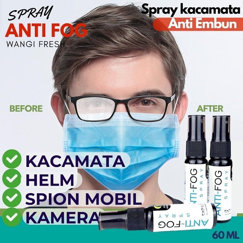 Jual Cleaner Cairan Pembersih Kacamata Spray Anti Fog Anti Embun Anti ...