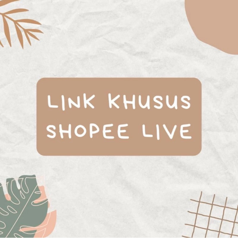 Jual LINK CO SHOPEE LIVE | CO SESUAI NOTA SAAT LIVE | Shopee Indonesia