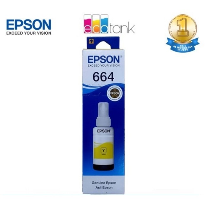 Jual Tinta printer epson 664 yellow original 100% - yellow | Shopee Indonesia
