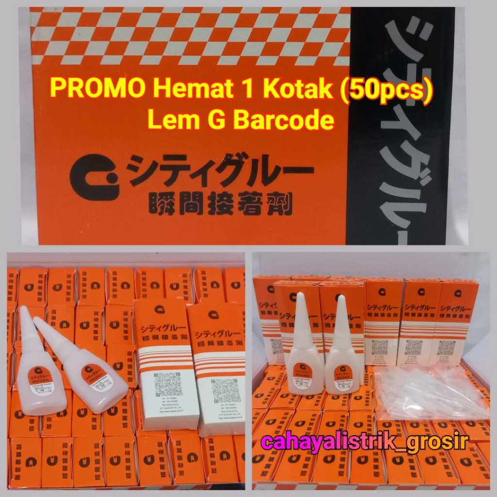 Jual Lem G PROMO PAKET GROSIR TERMURAH!!!! 1 Kotak (50 pcs) Lem G ...